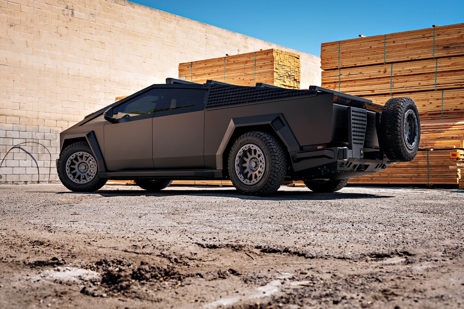 Storm Chaser INVINCIBLE Cybertruck On UP-03 Beadlock Forged Wheels In ...