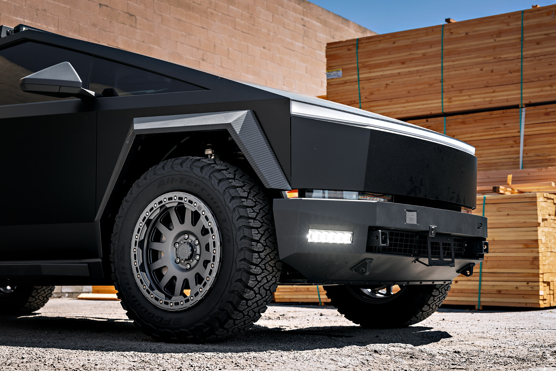 Storm Chaser INVINCIBLE Cybertruck On UP-03 Beadlock Forged Wheels In ...