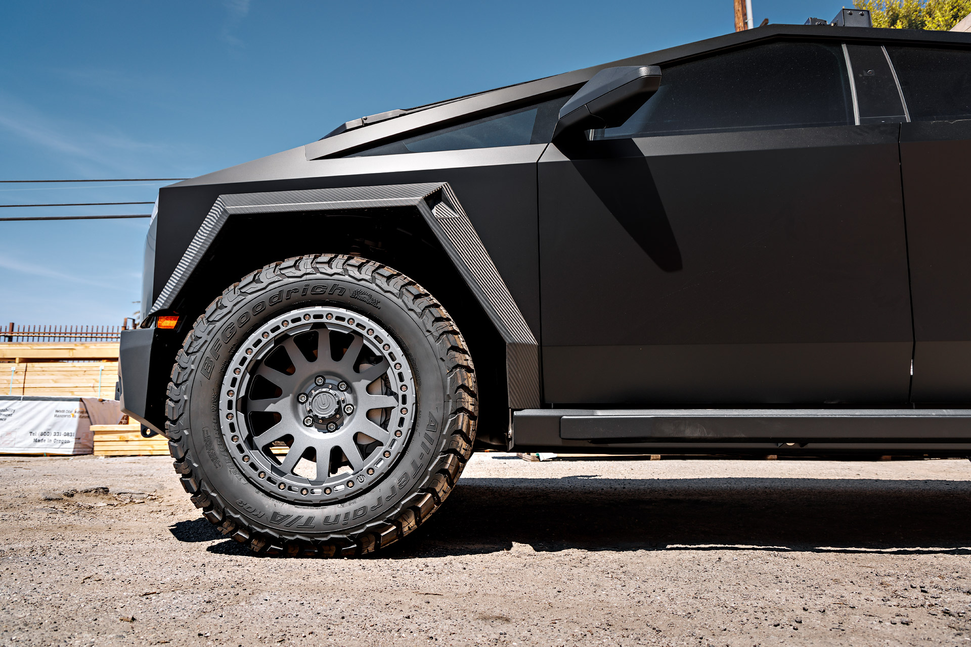 Storm Chaser INVINCIBLE Cybertruck On UP-03 Beadlock Forged Wheels In ...